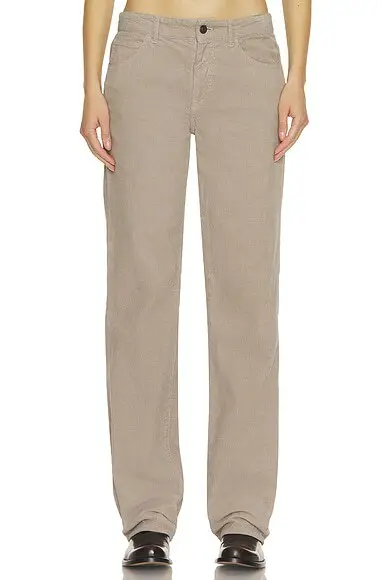 THE ROW Carlyle Corduroy Trousers - Light Pebble