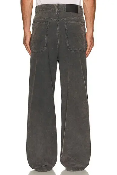 SUNFLOWER Super Wide Cord Pant - Grey