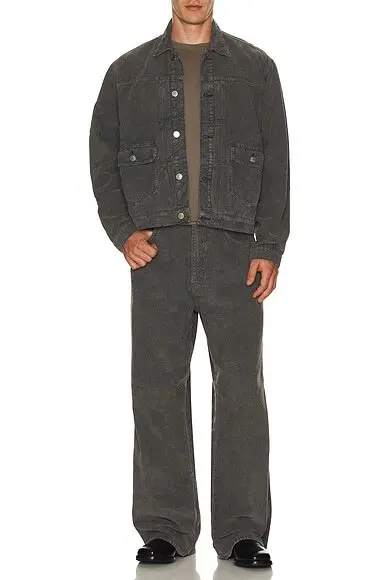 SUNFLOWER Super Wide Cord Pant - Grey