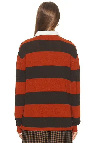 BODE Pine Stripe Polo Top