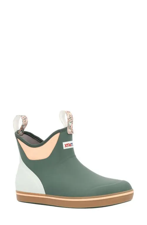 XTRATUF Waterproof Ankle Deck Boots - Garden Green