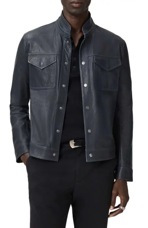 John Varvatos Reversible Leather Jacket