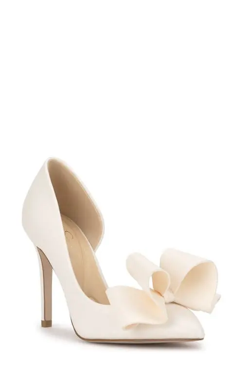 Jessica Simpson Pointed Toe D'orsay Pumps - Soft Ivory