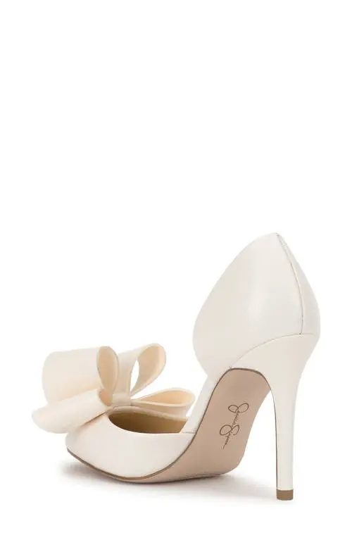 Jessica Simpson Pointed Toe D'orsay Pumps - Soft Ivory
