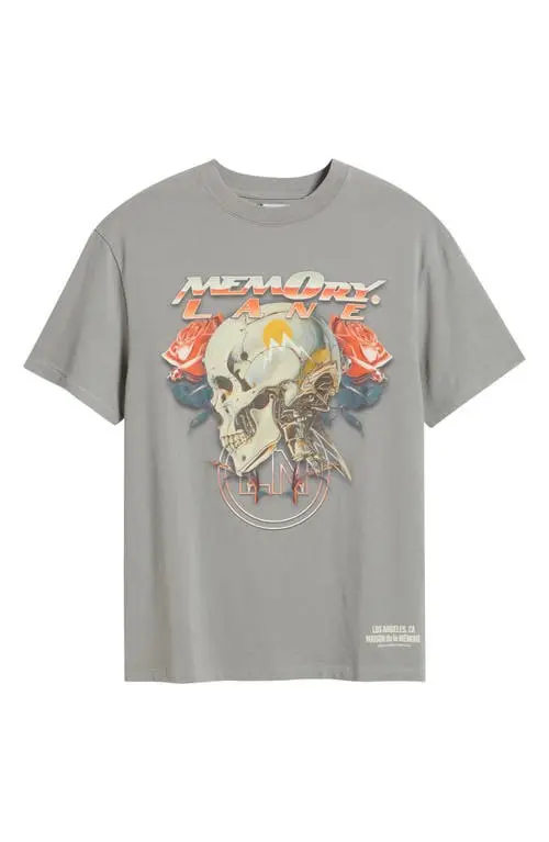 MEMORY LANE Skull Roses Cotton Graphic T-shirt