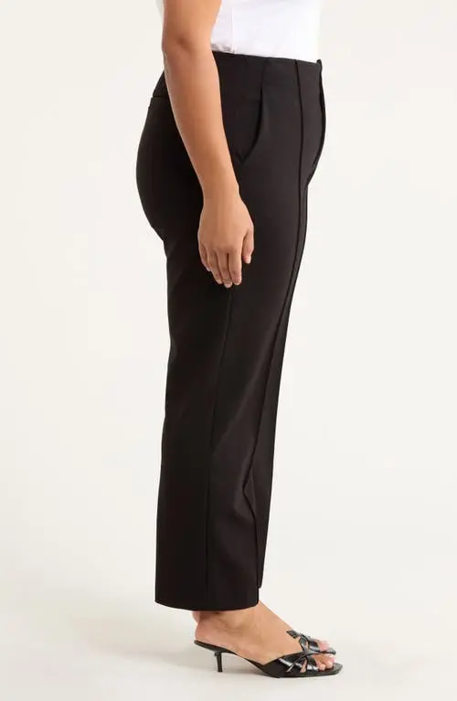 LIVERPOOL Pintuck Pleat Front Slim Leg Pants