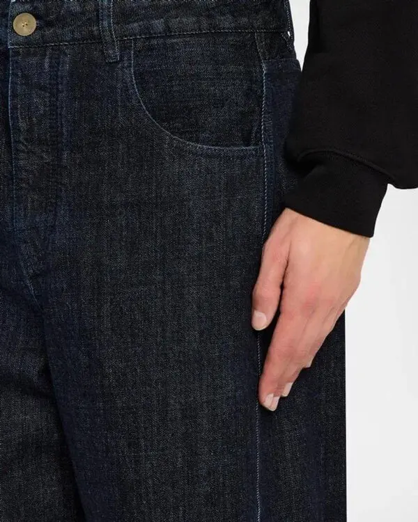 Jacquemus Le Mirada De Nîmes Denim Pants - Navy