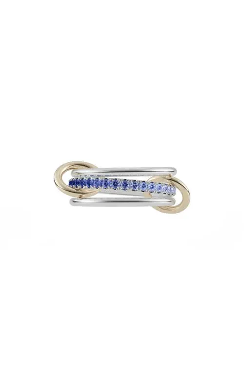SPINELLI KILCOLLIN Tigris Ombré Blue Sapphire Stack Ring - Silver