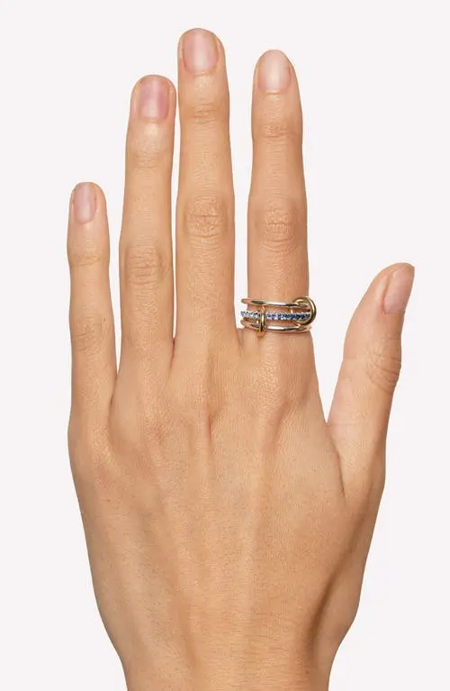 SPINELLI KILCOLLIN Tigris Ombré Blue Sapphire Stack Ring - Silver