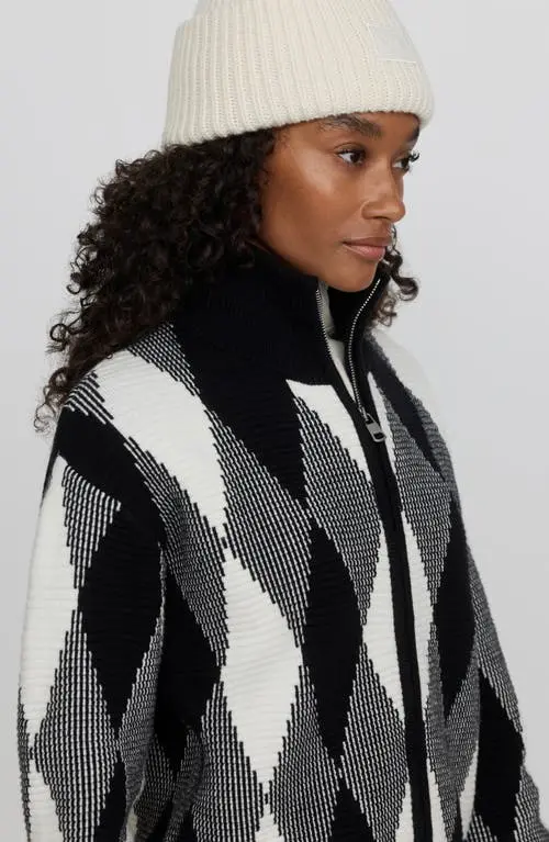 Varley Argyle Jacquard Knit Cardigan