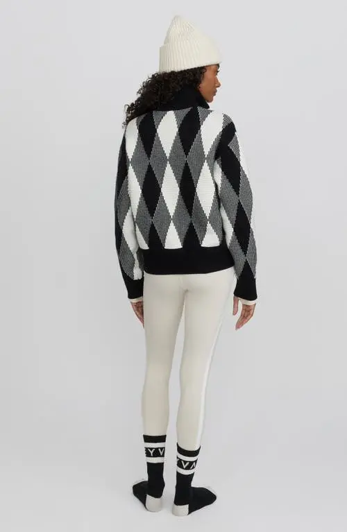 Varley Argyle Jacquard Knit Cardigan