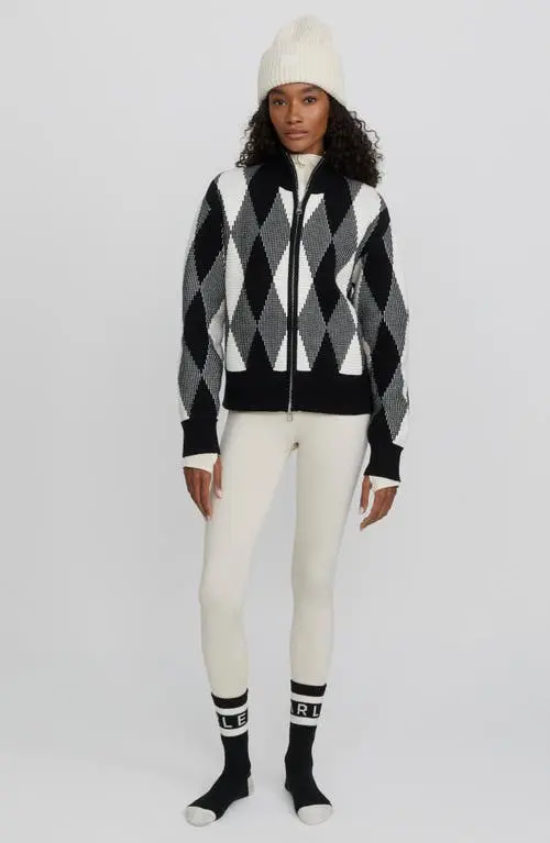 Varley Argyle Jacquard Knit Cardigan