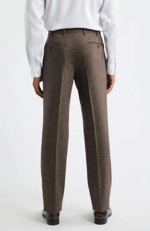 Zanella Flat Front Stretch Wool & Cashmere Dress Pants
