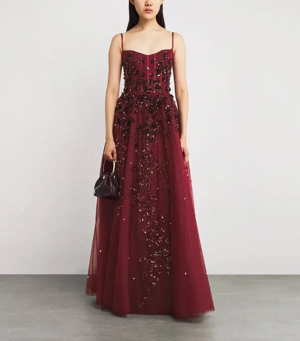 Zuhair Murad Floral Sequinned Gown