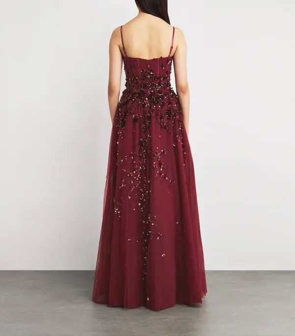 Zuhair Murad Floral Sequinned Gown