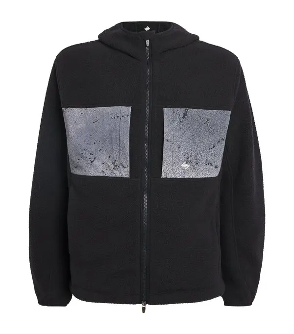REPRESENT Ripstop Borg Fleece Zip-up Jacket - Black