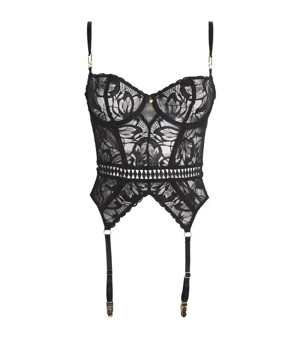 AUBADE Lace After Hours Basque - Black