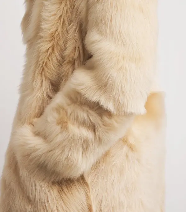 Nour Hammour Shearling Evita Long Coat