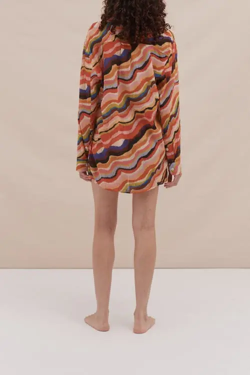 Desmond & Dempsey Lounge Shirt And Short Set
