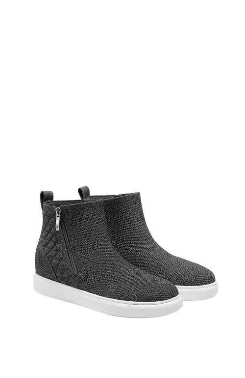 Vivaia Round-toe Wedge Sneakers - Rich Grey