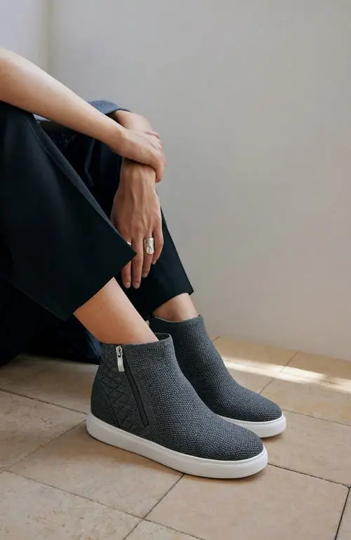 Vivaia Round-toe Wedge Sneakers - Rich Grey