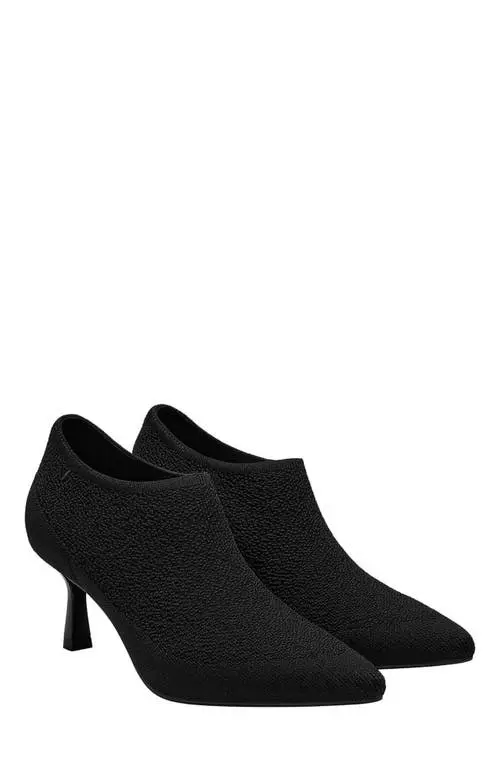 Vivaia Pointed-toe Mid-heel Boots With Detachable Knit Leg Warmers - Black