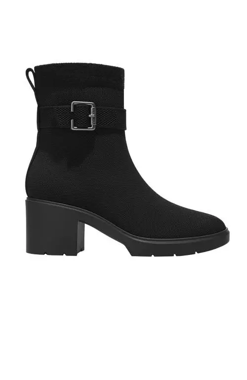 Vivaia Square-toe Heeled Ankle Boots - Black