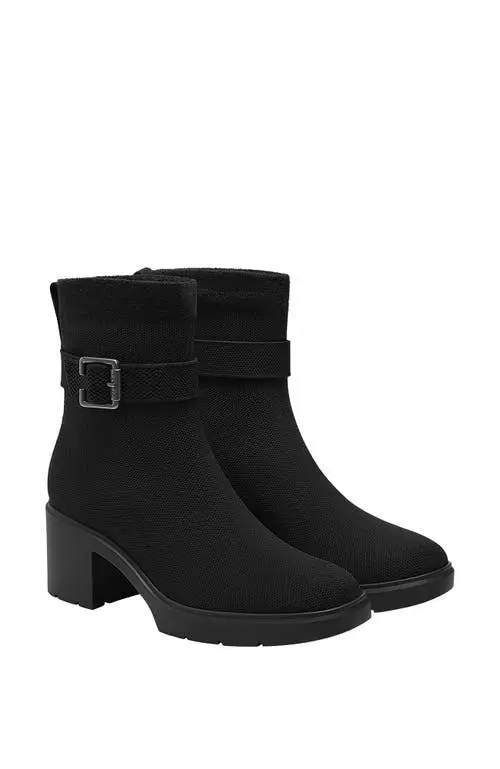 Vivaia Gisella Square-toe Water-repellent Heeled Boots - Black