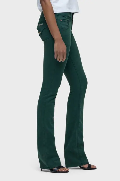 Hudson Jeans Beth Mid-rise Baby Bootcut Jean - Darkest Spruce
