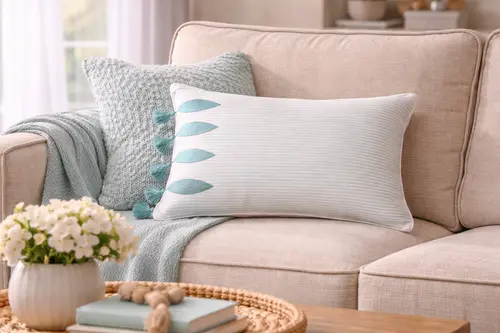 C&F HOME Tassel Fish Cotton Blend Accent Pillow