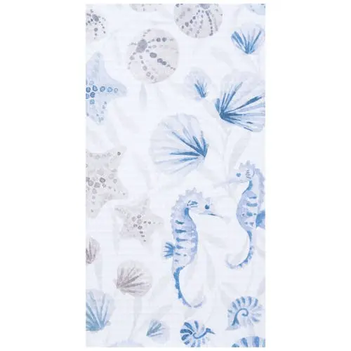 C&F HOME 27" X 18" Under The Sea Kitchen And Bathroom Graphic Print Hand Towel - Blue