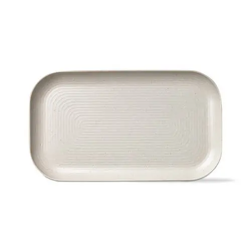 TAG Cream Brooklyn Melamine Serving Platter Dishwasher Safe - Beige