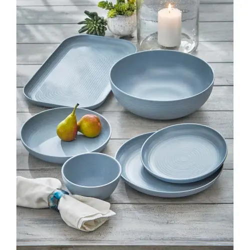 TAG Light Brooklyn Melamine Dinnerware Bowl Dishwasher Safe