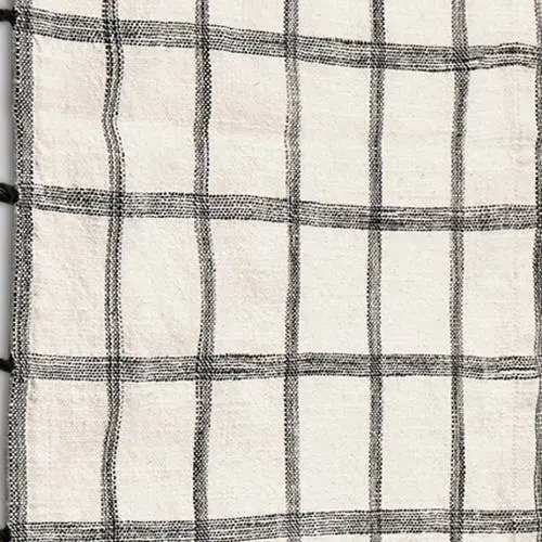 TAG Check Tassel Table Runner Cotton Machine Washable Decor