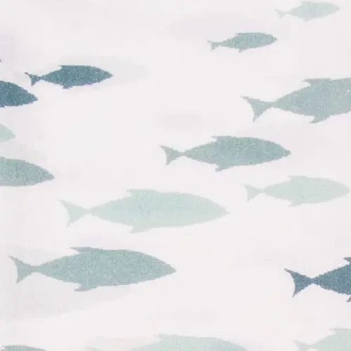 C&F HOME School Of Fish Kitchen And Bathroom Graphic Print Hand Towel