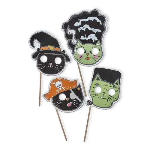 TAG Set Of 4 Multicolor Monster Masks For Halloween Decor - Multicolored