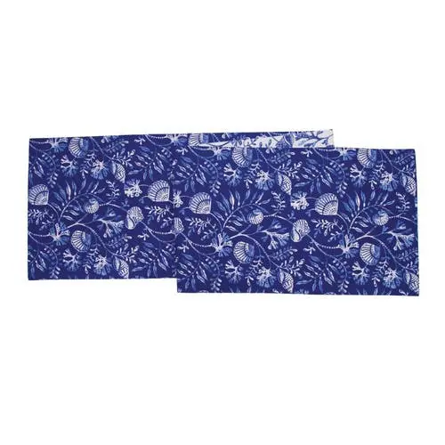 C&F HOME Reef Reversible Tufted Machine Washable Table Runner 14" X 72"