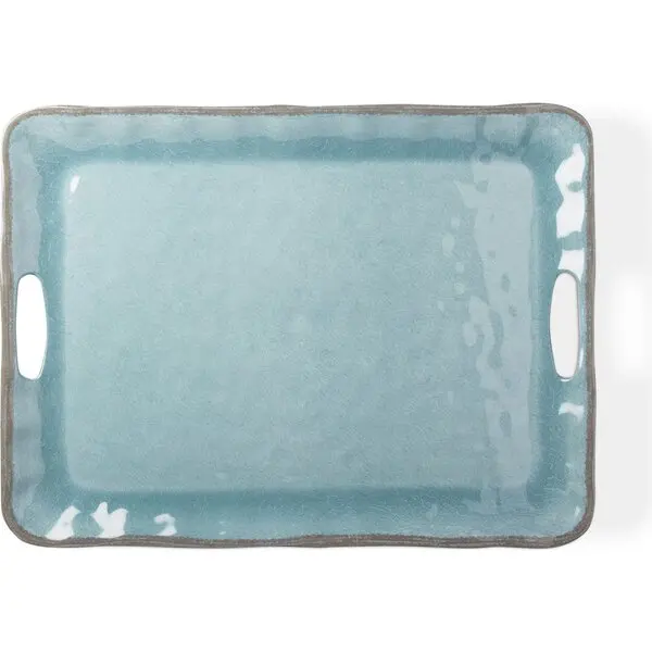 TAG Veranda Aqua Melamine Serving Tray Dishwasher Safe Spring
