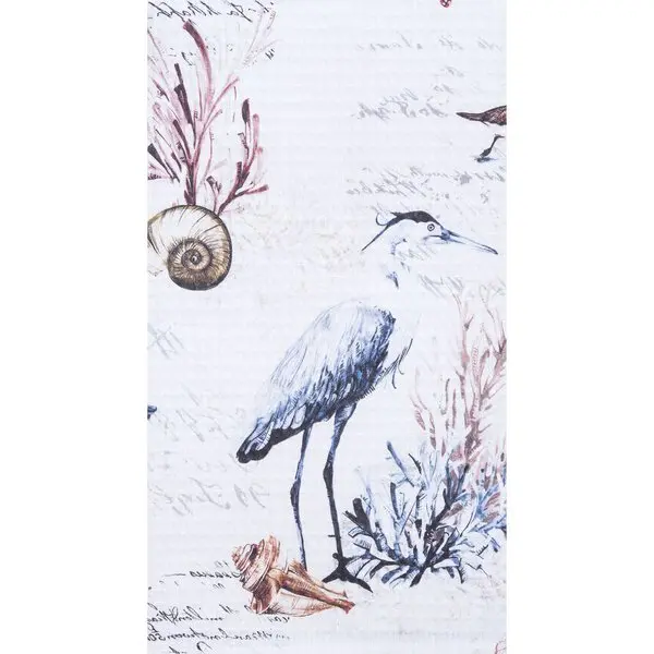 C&F HOME 27" X 18" Heron Kitchen And Bathroom Graphic Print Hand Towel - Blue