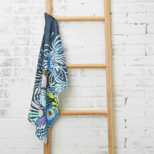 CAROL & FRANK Abstract Floral Cotton Kitchen Dishtowel