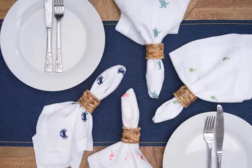 C&F HOME Denim Dinner Table Runner 13" X 72" For Everyday Casual Tabletop Celebrations