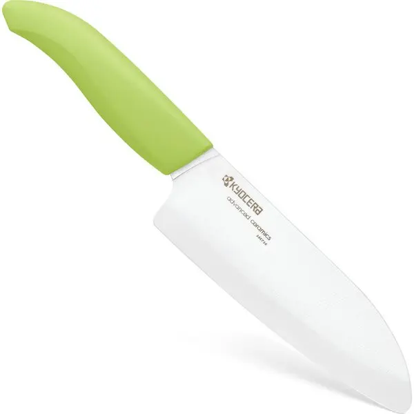 KYOCERA Revolution Ceramic 5-1/2 Inch Santoku Knife - Green