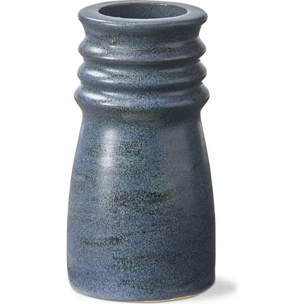 TAG Azula Large Tealight Taper Holder Ceramic Candle Decor - Blue