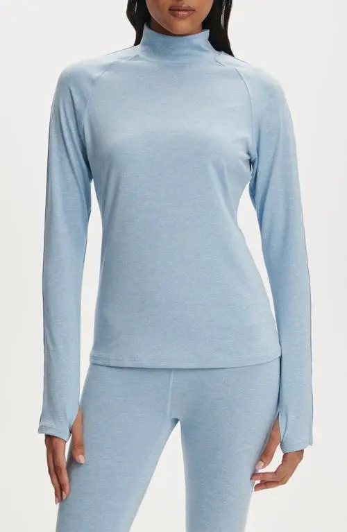 Varley Always Warm Mock Neck Top - Glacier Marl