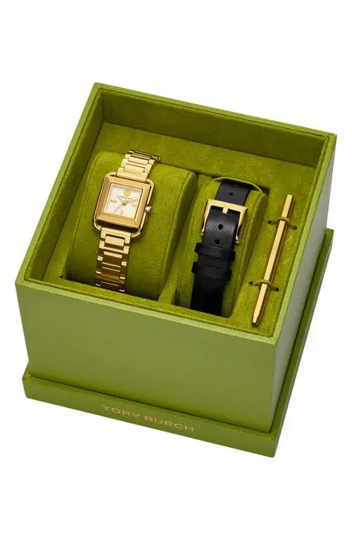Tory Burch Kira Square Bracelet Watch Set