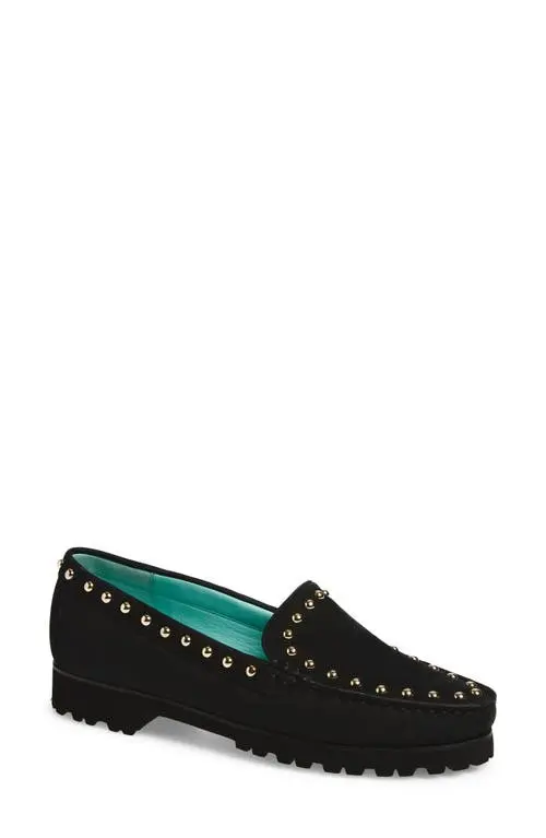 Robert Zur Diane Studded Loafer - Black