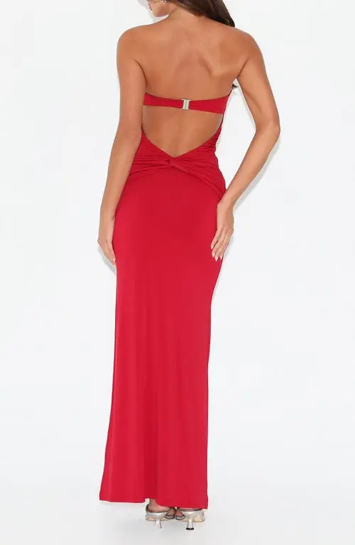 TIGER MIST Daniela Strapless Maxi Dress
