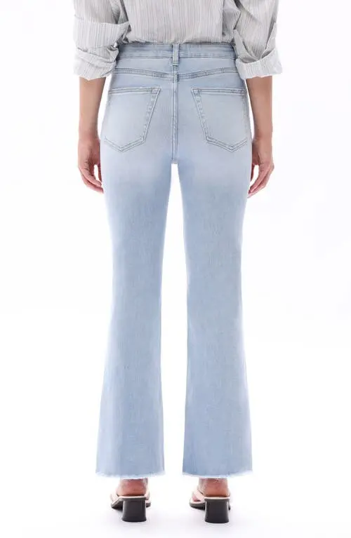 BAYEAS Frayed High-waist Bootcut Jeans