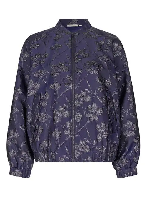 MASAI COPENHAGEN Jacquard Bomber Jacket - Navy Blazer