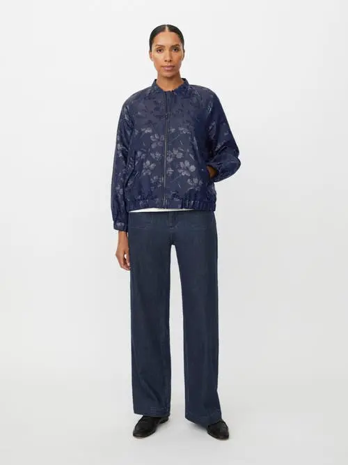 MASAI COPENHAGEN Jacquard Bomber Jacket - Navy Blazer
